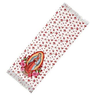 Generic &Eacute;charpe Vierge Marie | D&eacute;coration catholique chaude et douce | Couverture ch&acirc;le pour femme - pour pri&egrave;re, voyage, h&ocirc;tel, jardin, int&eacute;rieur, ext&eacute;rieur,