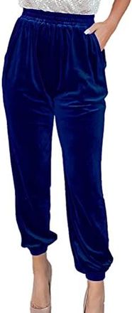 Onsoyours Pantalon De Sport Femmes en Velour Taille Haute Décontracté Pantalon Évasé Sweatpants Chaud Pantalon De Pyjama Jogging Training Sport Yoga Pants Stree