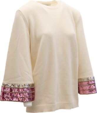 Valentino Garavani Women Knit Knitwear Cream Clothing