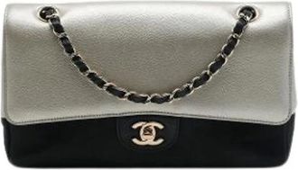 Chanel Sac bandouli&egrave;re classique double rabat Pre-owned - Femme - Pre-owned - Gris - Taille: ONE Size