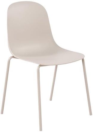 Clp Chaise empilable Hardin I Chaise dextérieur Absolument résistante aux intempéries et aux UV, Couleur:Gris Clair