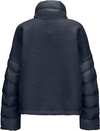 Milestone Wolljacke MSMomo Damen Jacke Wolle casual Zwei Wege RV Zwei-Wege-Rei&szlig;verschluss, Tunnelzug