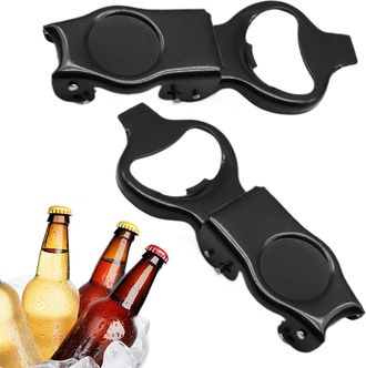 Generico Flaschen&ouml;ffner, 2 St&uuml;ck, multifunktionaler Dosen&ouml;ffner f&uuml;r Getr&auml;nke, Ringdosen&ouml;ffner, f&uuml;r Reisende, &auml;ltere Menschen, K&ouml;che zu Hause, Bars, Camping, Gr