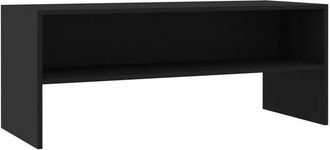 Les Tendances Meuble TV bois noir Thela 100cm