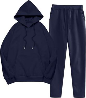 Generic Ensembles de v&ecirc;tements de d&eacute;tente pour femmes UK automne et hiver ensemble pull &agrave; manches longues et pantalon ensemble jogging pour femme UK v&ecirc;tements