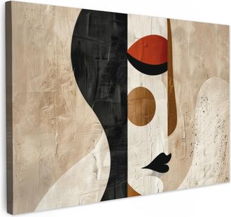 MuchoWow © Wandbilder Groß 120x80 cm XXL Wohnzimmer Wanddeko Schlafzimmer Zimmerdeko Wandgemälde Zimmer Deko auf Wand Dekoration Wall Art Modern - Kunst - Frau