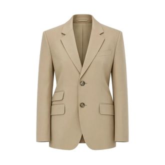 Ami Blazer Kaki 2 Boutons - Femme - Vestes - Beige - Taille: 36 FR