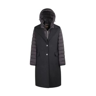 Moorer Femme, Manteaux, Noir, Taille: 38 FR Jaya-Cwx
