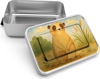 Mr. & Mrs. Panda Brotdose Erdm&auml;nnchen Design - Geschenk, Roadtrip, Lunchbox Metall, Traveling, Reisen, Spruch, Metallbox, Afrika, Brotbox