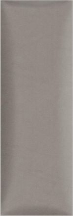 MG Design Polsterpaneel 30 x 90 cm in Grau - 3D Wandkissen fürs Bettkopfteil & Wanddeko, ohne Bohren, geräuschmindernd, samtig-weich mit dezentem Schimmer