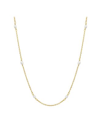 Celesta Silber Kette 925/- Sterling Silber vergoldet Perle