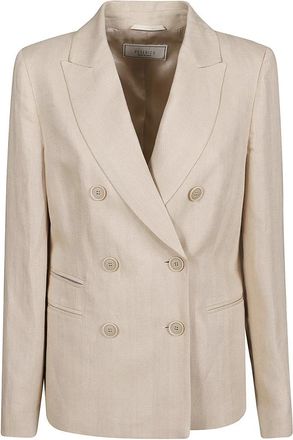PESERICO Femme, Vestes, Beige, Taille: 38 FR DP in Lino