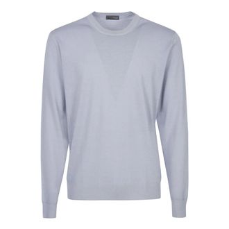 Drumohr Rundhals-Pullover - - Knitwear - Herren - Blau - 4XL