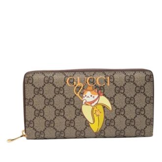 Gucci Portefeuille Long Pre-owned - Femme - Pre-owned - Beige - Taille: ONE Size