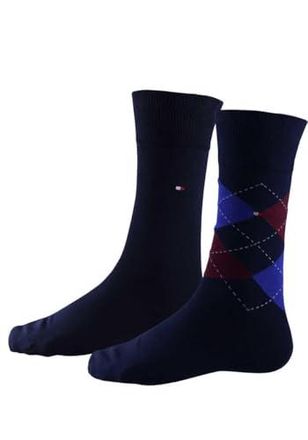 Tommy Hilfiger Femme Check Mens Socks (2 Pack) chaussettes Not Applicable, Tommy Original, 35/38
