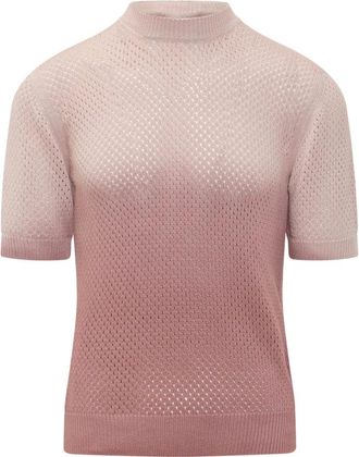 A Paper Kid Homme, Tops, Rose, Taille: M T-shirt en maille