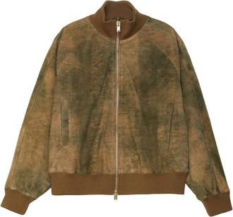 Baracuta Antique Suede Track Jacket Brcps1177