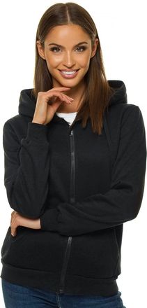 OZONEE Damen Kapuzenpullover Sweatjacke Sweatshirt Farbvarianten Kapuzenjacke Kapuzenpulli Langarm Kapuze Hoodie Sport Style Casual Fitness Basic Training 77