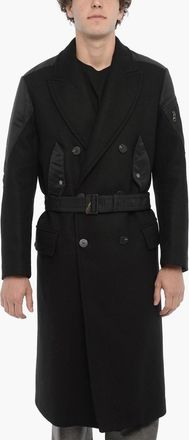 Neil Barrett Slim-Fit Trenchcoat HYBRID aus Doppelstoff mit G&uuml;rtel Neil Barrett
