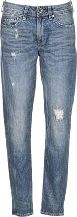 G-Star RAW Damen Midge Saddle Boyfriend Jeans, Blau (lt aged destroy D03515-8586-1243), 24W / 34L