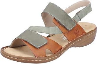 Rieker Sandales pour femme 60866, vert, 42 EU