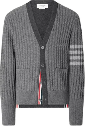 Thom Browne Baby Cable Stitch 4-Bar Cardigan