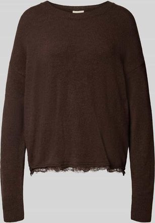 Milano Relaxed Fit Strickpullover mit Spitze