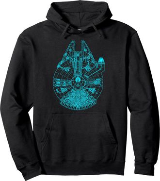 Star Wars Millennium Falcon Blue Falcon Lines Pullover Hoodie