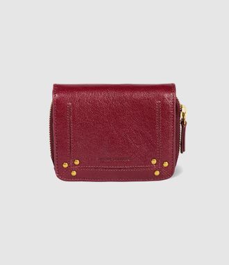 Jerome Dreyfuss Porte-monnaie Andr&eacute; Bordeaux