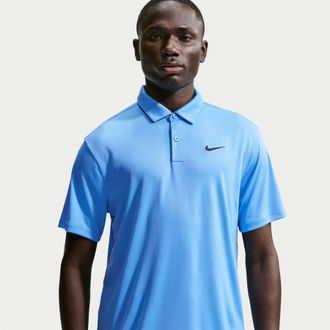 Nike Performance Poloshirt f&uuml;r Herren, kurz&auml;rmlig (Universit&auml;t Blau)