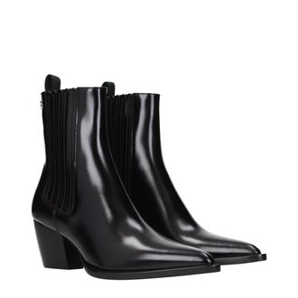 Dior Leather Ankle Boot - Black