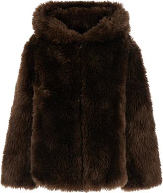 P.A.R.O.S.H. P.a.r.o.s.h., Femme, Vestes, Brun, Taille: 40 FR Faux Fur & Shearling Vestes