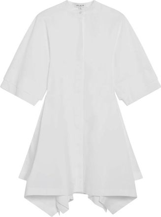 Alaia Femme, Robes, Blanc, Taille: 38 FR Panelled Poplin Dress
