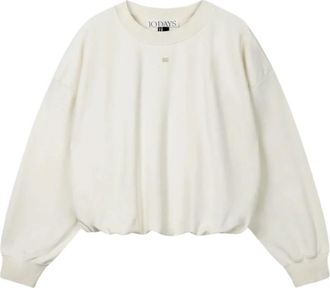 10 Days Femme, Sweatshirts et sweats &agrave; capuche, Blanc, Taille: 38 FR Pleated Sweater Curly 10