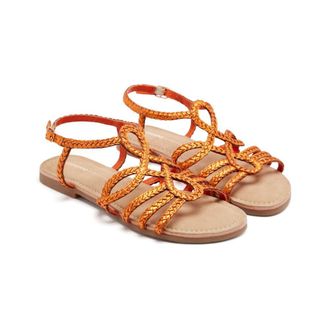 Gioseppo Yakima Sandalen aus geflochtenem Leder, orange, 39 EU