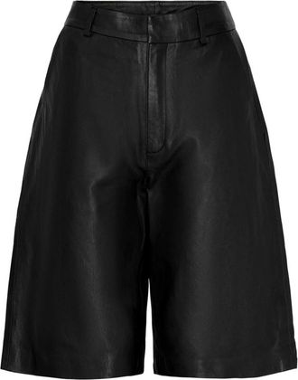 Notyz Notyz, Femme, Shorts, Noir, Taille: 44 FR Bermuda Leather Shorts