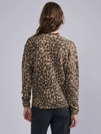 Barbara Bui Leopard-Print Cardigan Vest - Tan