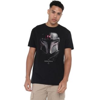 Star Wars T-Shirt Mandalorian - Shadows pour Homme, Shadows Black, XL UK