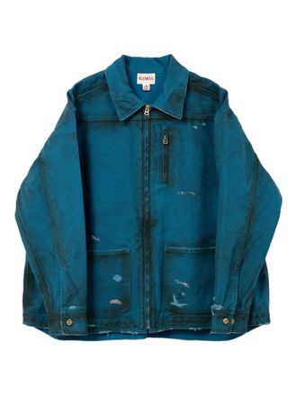 Bows & Arrows Boro Jacke im Distressed-Look - Blau