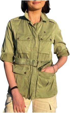 Aeronautica Femme, Vestes, Vert, Taille: 42 FR Veste saharienne