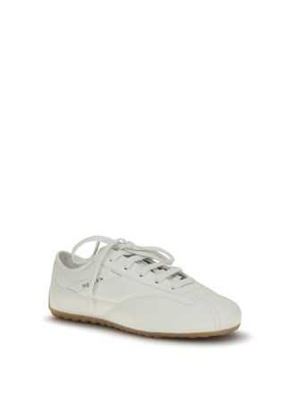 Alexander McQueen Mens Low Boxer Sneakers Off White-White White/white