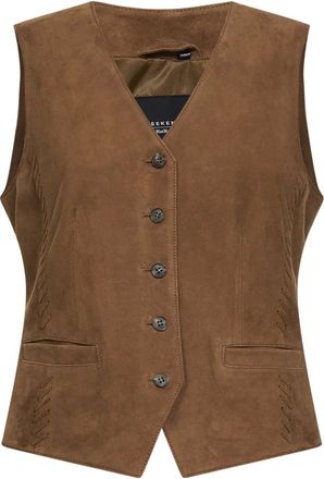 Max Mara Femme, Vestes, Brun, Taille: 40 FR Goatskin Vest
