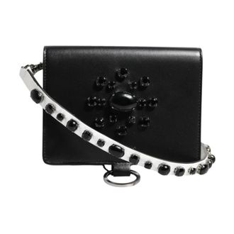Dolce & Gabbana Geldb&ouml;rse mit kristallverziertem Kartenhalter - - Accessories - Damen - Schwarzk - ONE SIZE