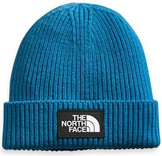 The North Face Logo Box Bonnet pour homme, Bleu banff, taille unique