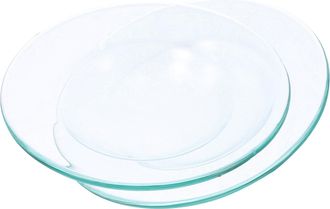 Lurrose 2 Stück Aromatherapie Wax Melt Warmer Liners Transparente Duftlampe Ersatzschalen aus Hochwertigem Glas Ø Passend für Elektrische Wachswärmer und Arom