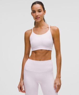 lululemon Brassi&egrave;re Flow Y maintien moyen Bonnets B/C pour Femmes - Rose - Taille 8