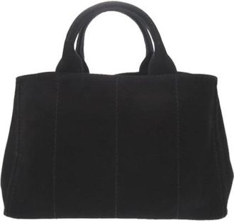 Prada Pre-owned Sac bandouli&egrave;re en toile - Femme - Pre-owned - Noir - Taille: ONE Size