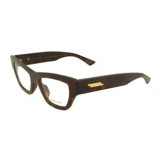 Bottega Veneta Femme, Accessoires, Brun, Taille: 49 MM Lunettes Cat Eye avec Détails Dorés