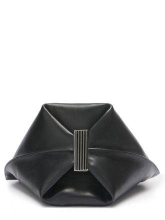 The Attico Scoop Shoulder Bag - Black