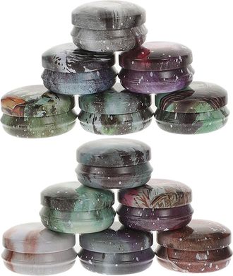 Holibanna Cabilock Kerzendose 12 St&uuml;ck Metall Rund mit Deckel Vielseitig f&uuml;r Selbstgemacht Kerzenherstellung und Aufbewahrung von Schmuck und Kleinteilen Kompak